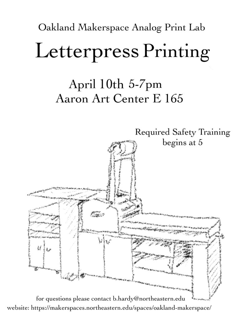 Letterpress Printing - Northeastern Makerspaces